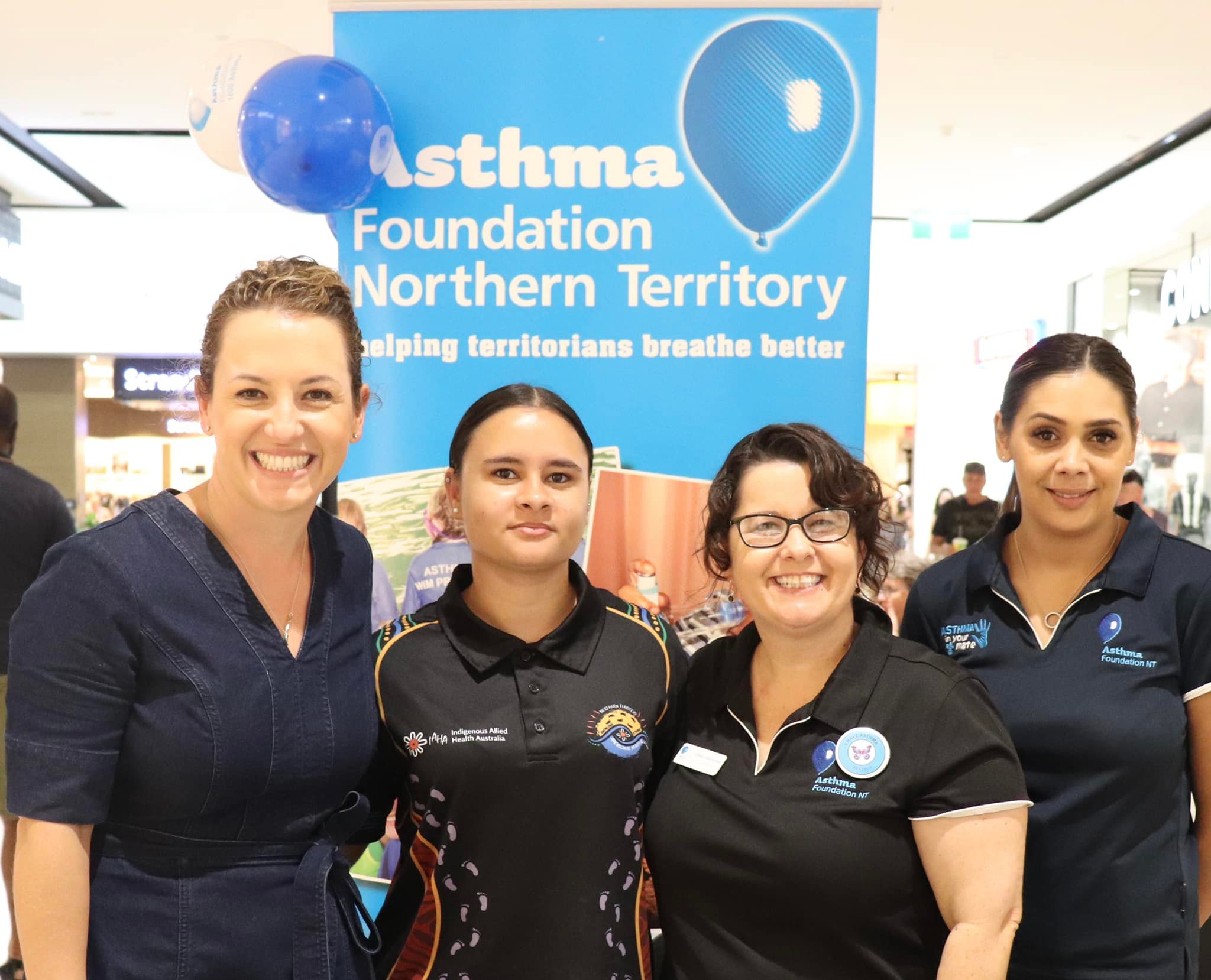 AFNT staff promoting Asthma Week 2022